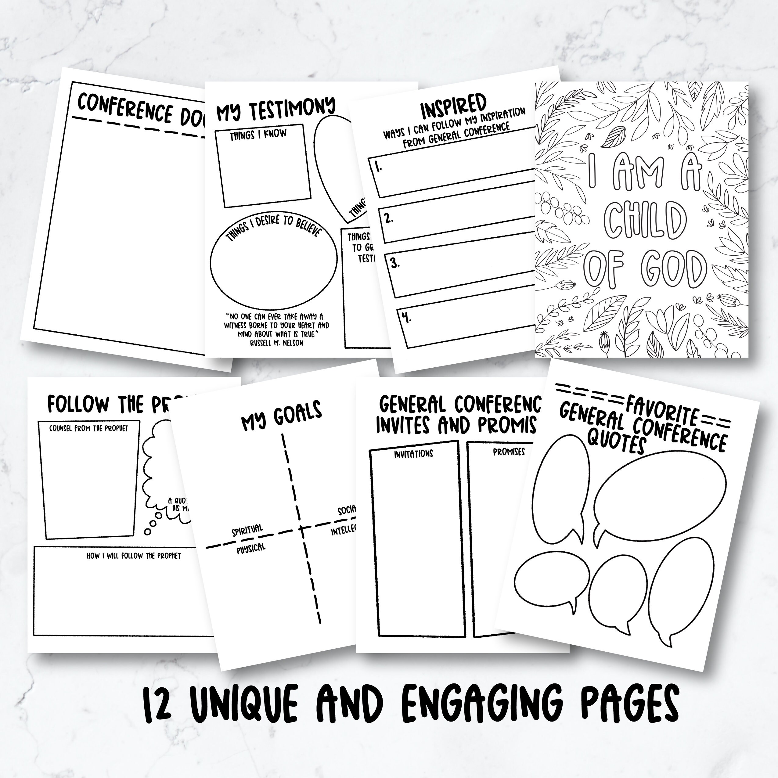 General Conference Bundle | Speaker Notes for General Conference ...