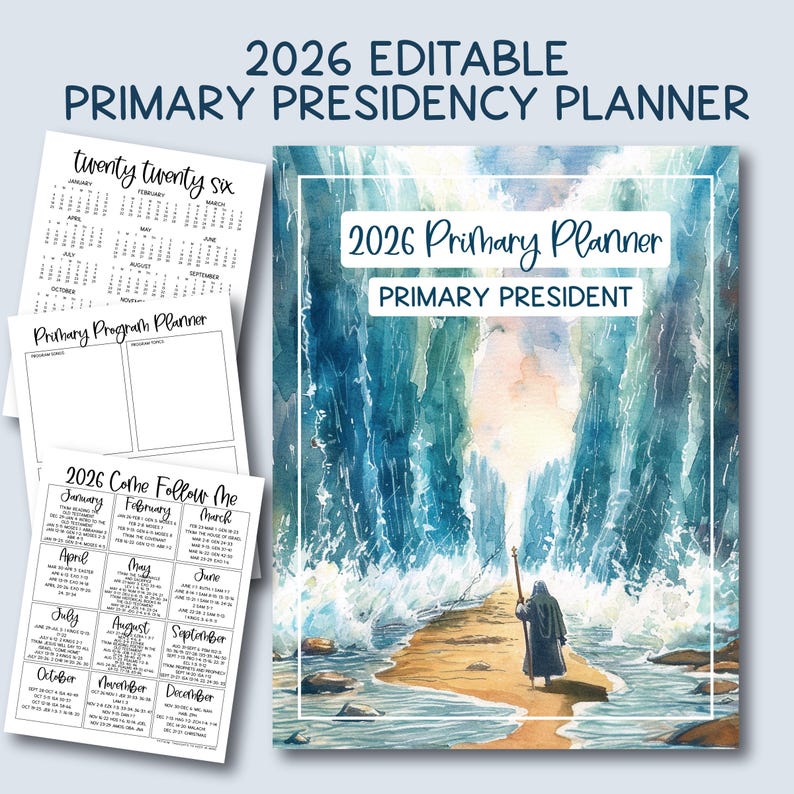 2026 Primary Presidency Planner | Primary Binder | 2026 Primary Ideas ...