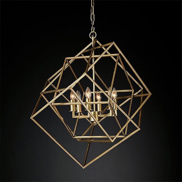 Metal Cube Chandelier - Etsy