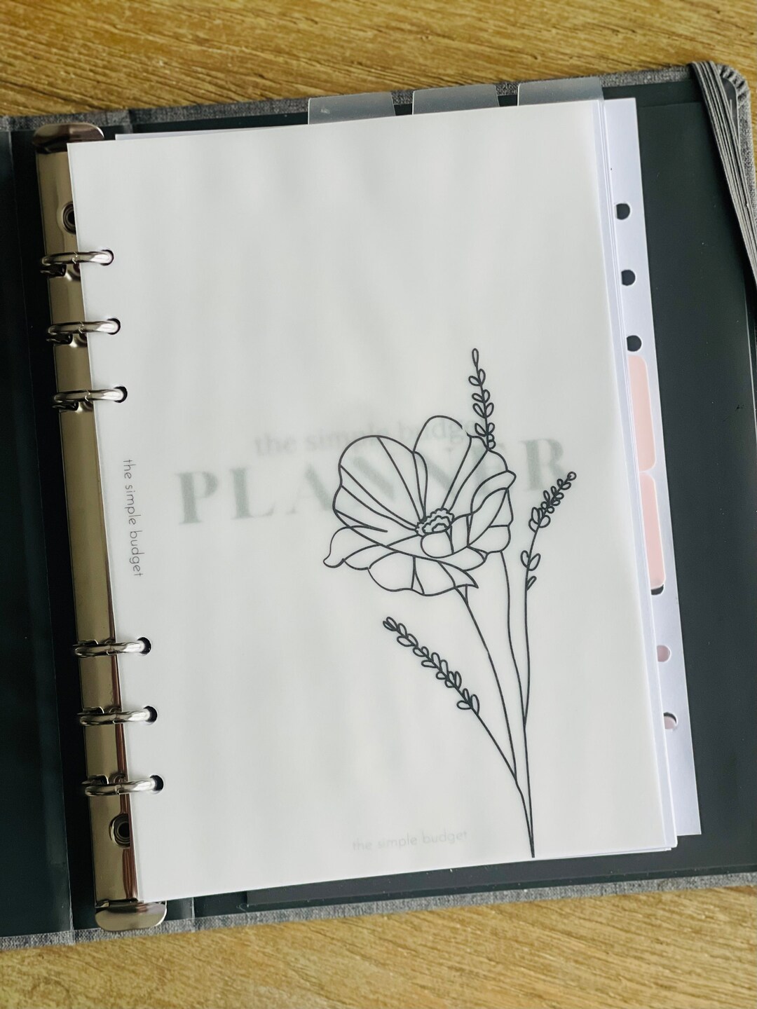 PRINTABLE - Minimalist Floral Dashboard BUNDLE | A5 Digital Download ...