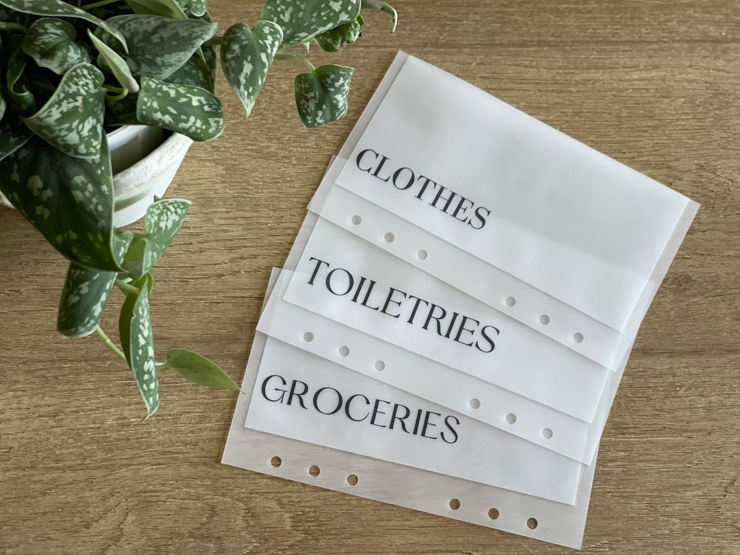 UPDATED** CUSTOM - Cash Envelopes | A6 AND A7 Cash Envelopes | Left ...