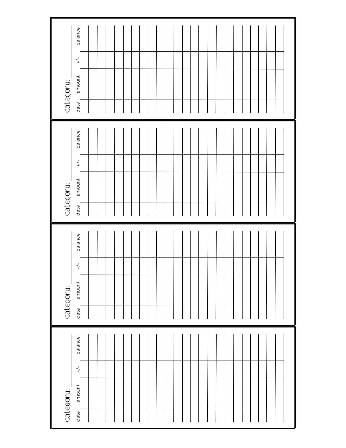 Bundle: Mini Budget Tools Cash Trackers Teller Slips - Etsy