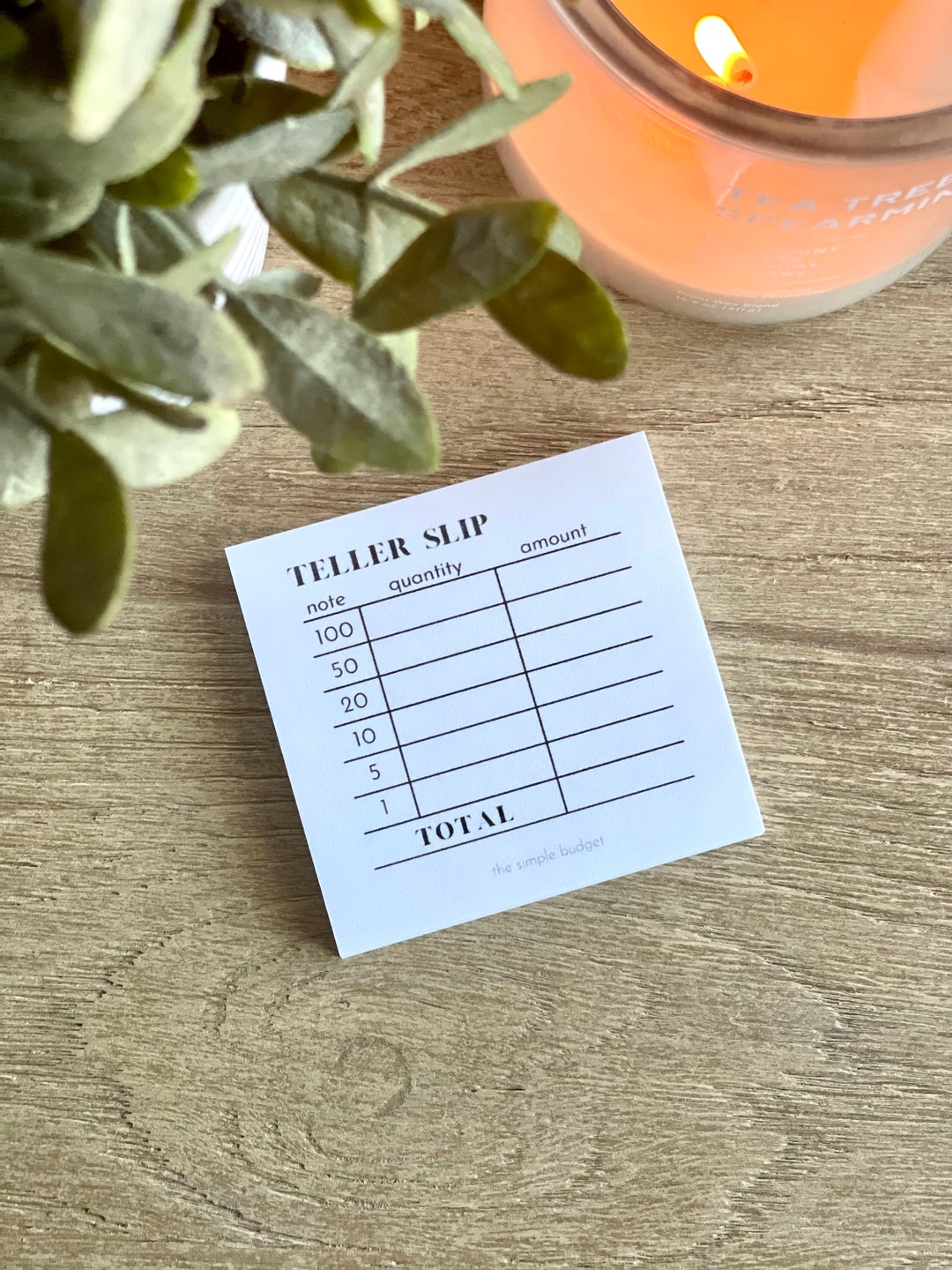 Teller Slip Post-it Pad | Budget Tools | Post-its - Etsy