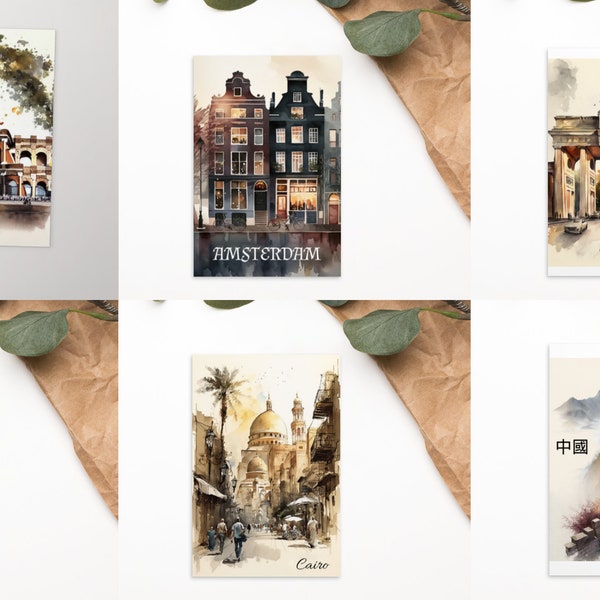 Postcards From Around World - Etsy