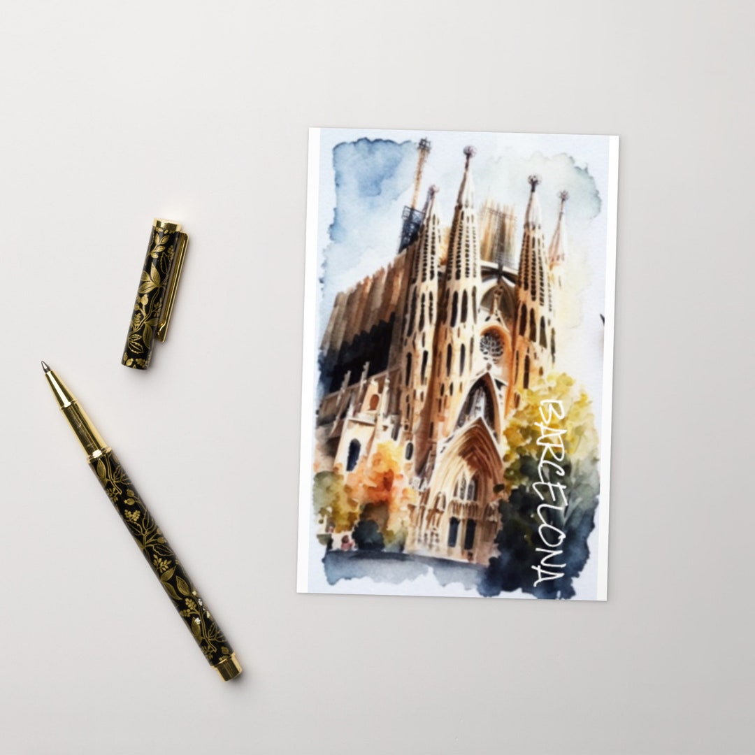 Collectible Barcelona Postcard From Barcelona Travel Postcard Barcelona ...