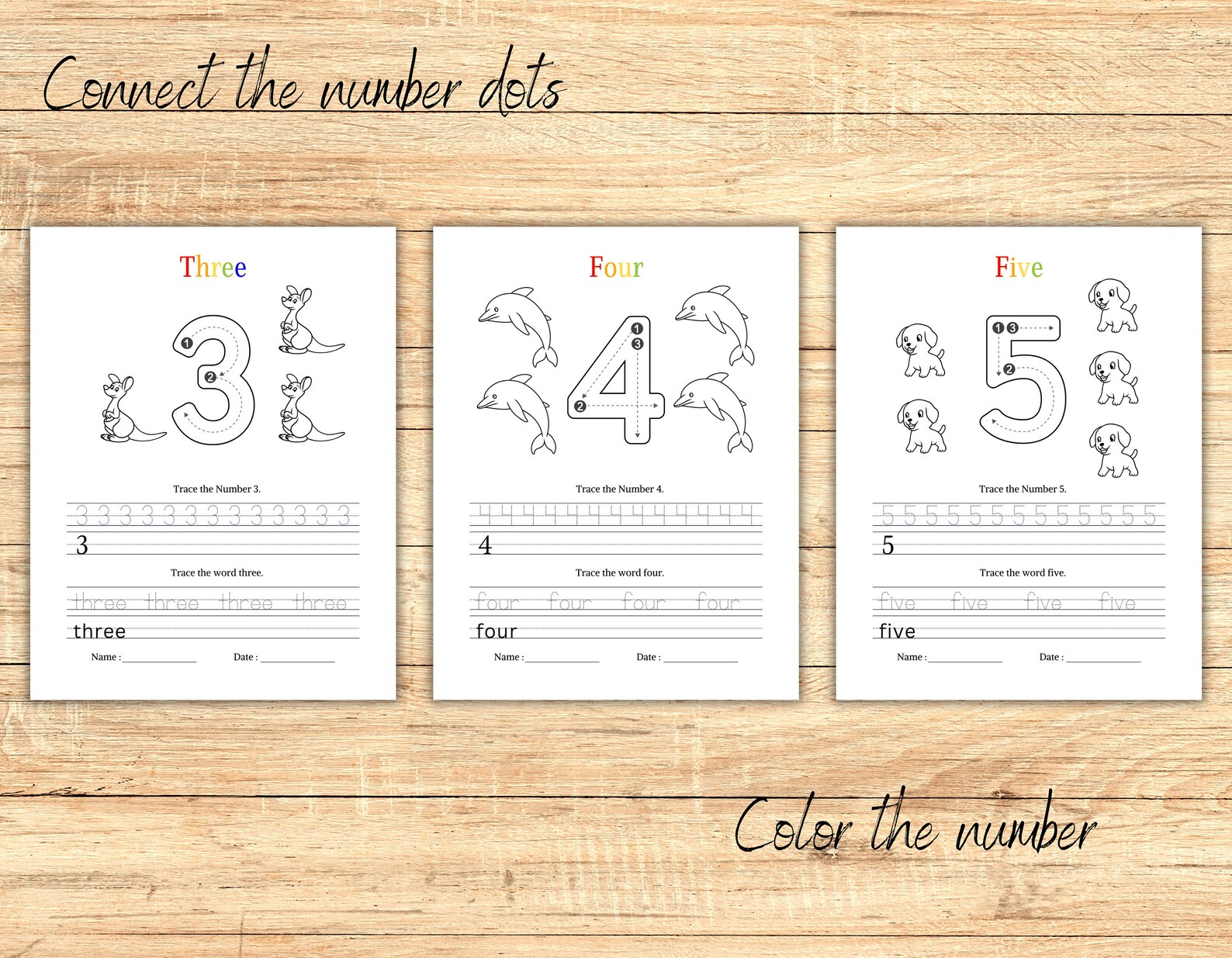 Printable Number Tracing Worksheets, Handwriting Practice PDF, 0-10 ...