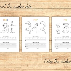 Printable Number Tracing Worksheets, Handwriting Practice PDF, 0-10 ...