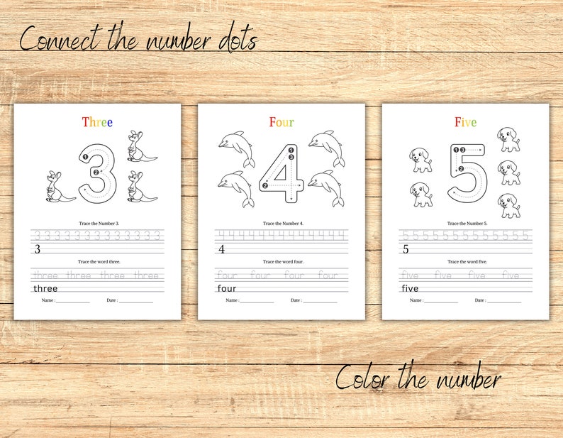 Printable Number Tracing Worksheets, Handwriting Practice PDF, 0-10 ...