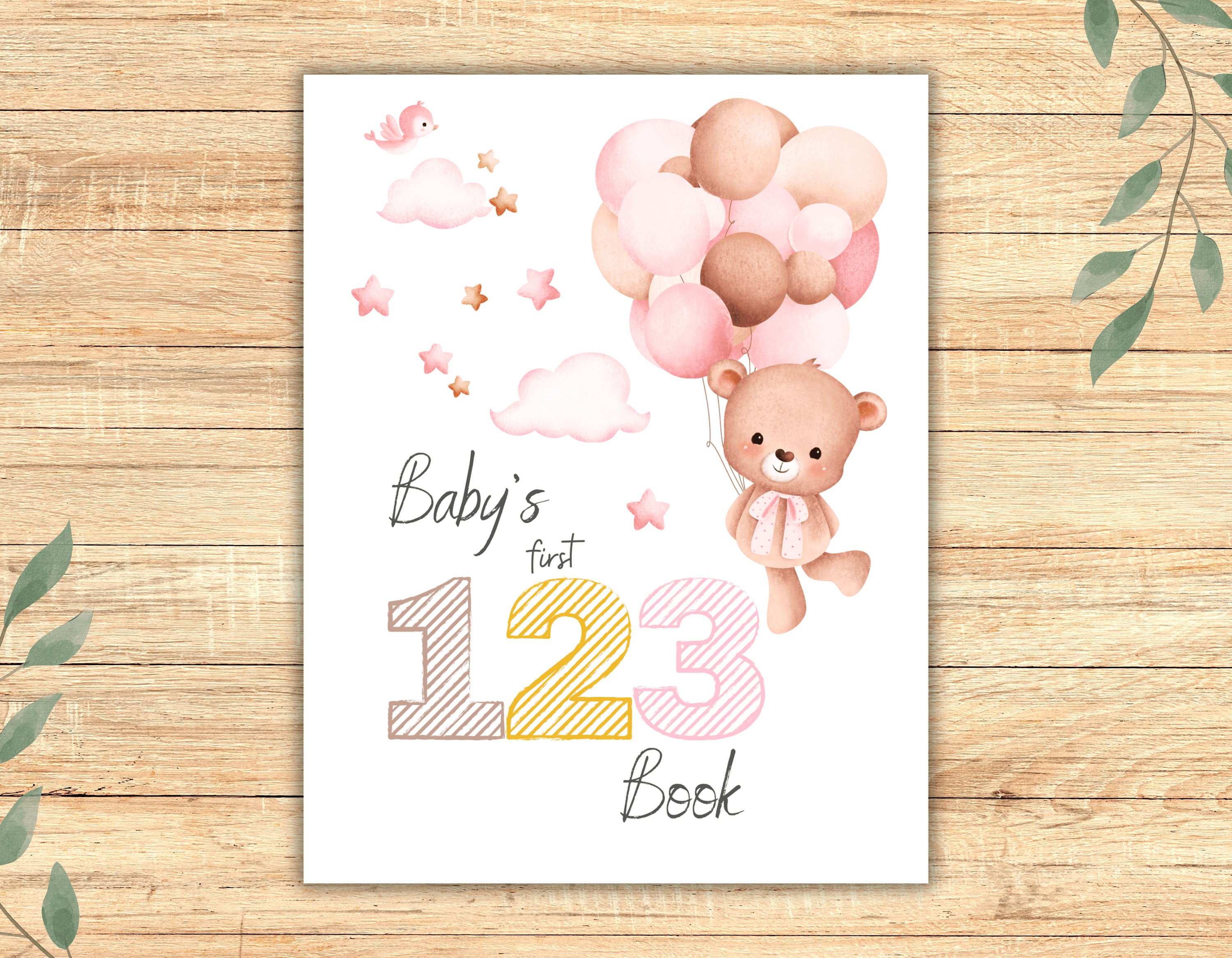 Baby's First 123 Book, Printable Numbers Coloring Book, DIY 123 Book ...