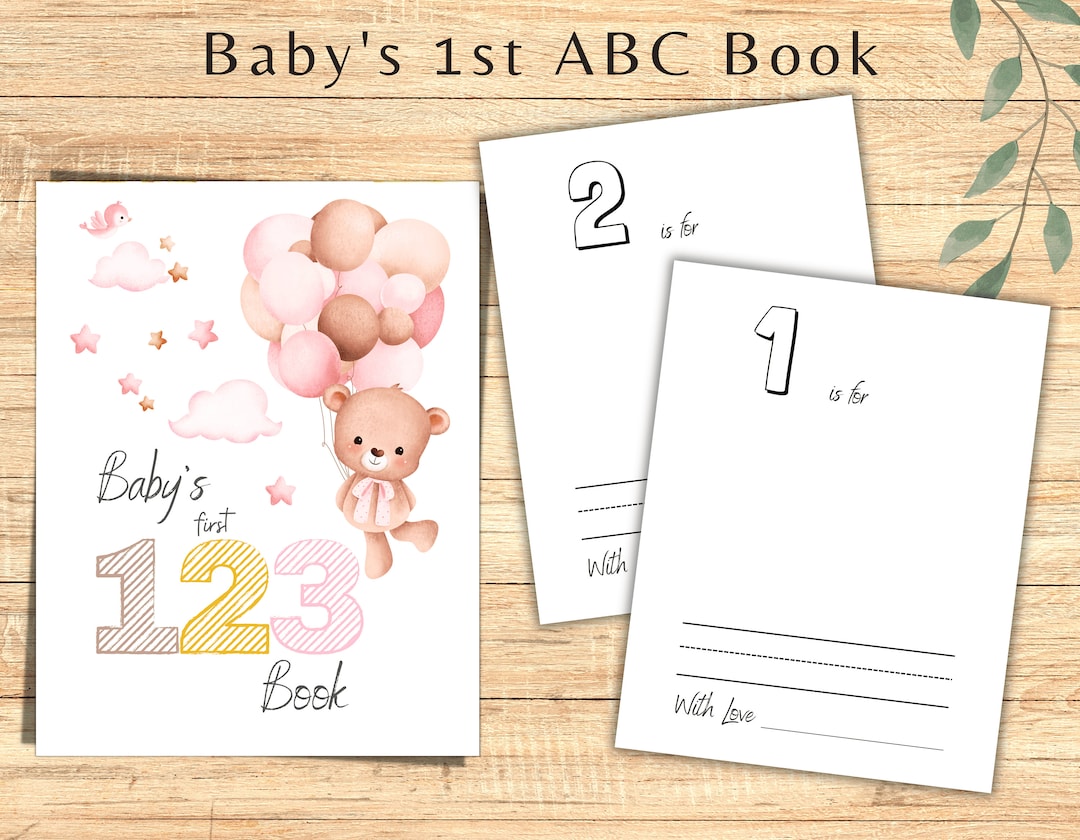 Baby's First 123 Book Printable Numbers Coloring Book - Etsy