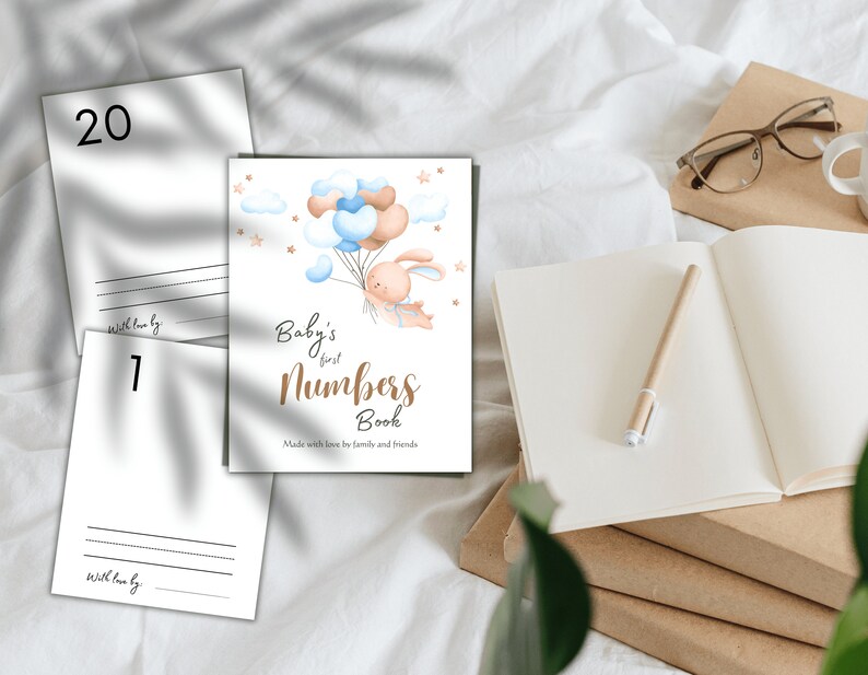 Printable Baby's First Numbers Book, Printable 123 Book, DIY Numbers ...