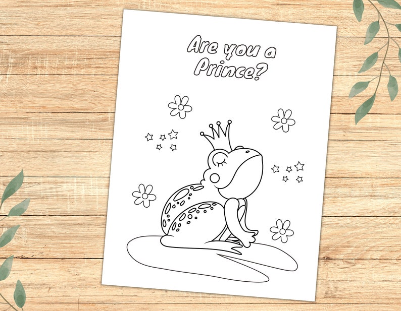 Princess Party Coloring Pages Printable Coloring Book - Etsy