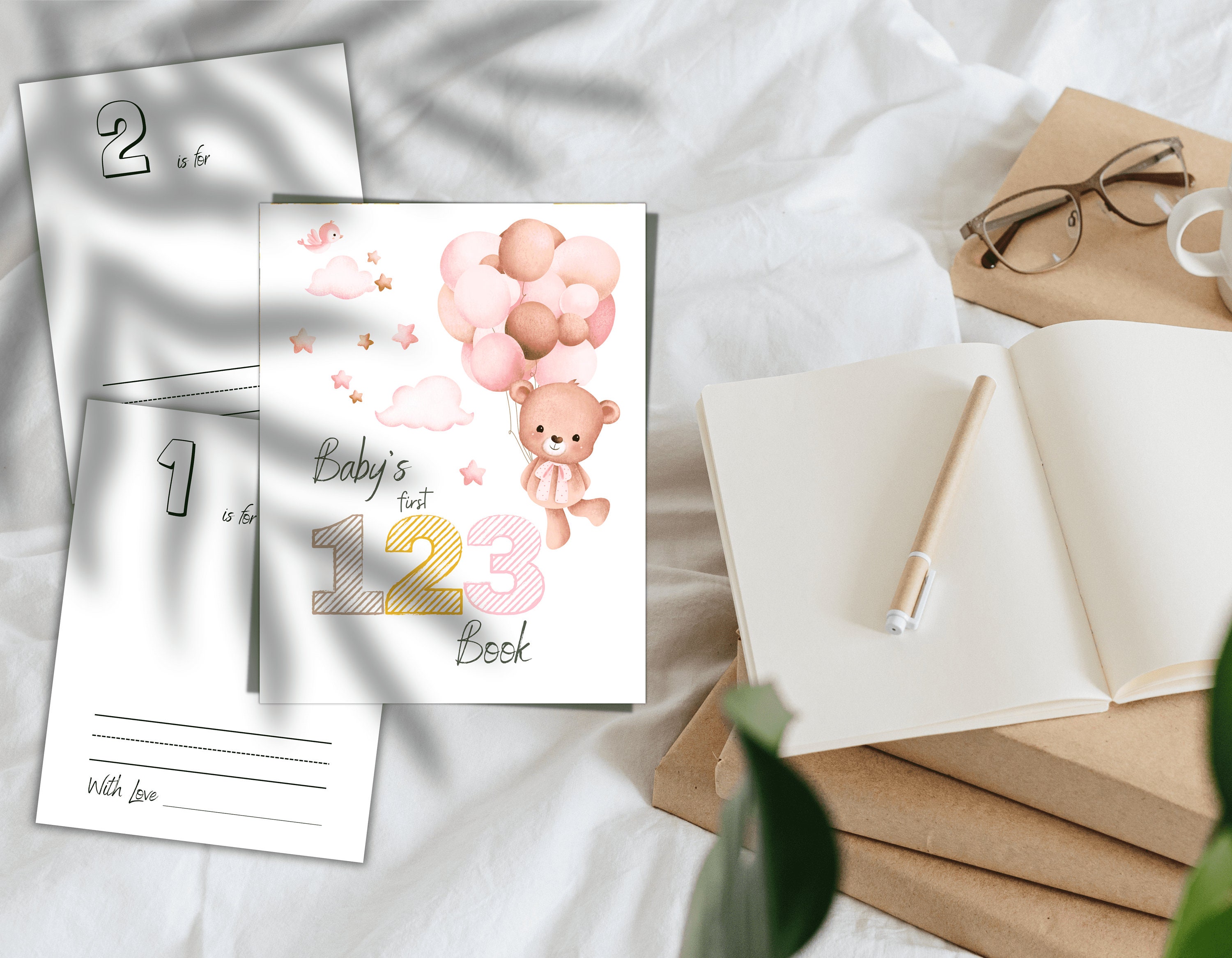 Baby's First 123 Book, Printable Numbers Coloring Book, DIY 123 Book ...