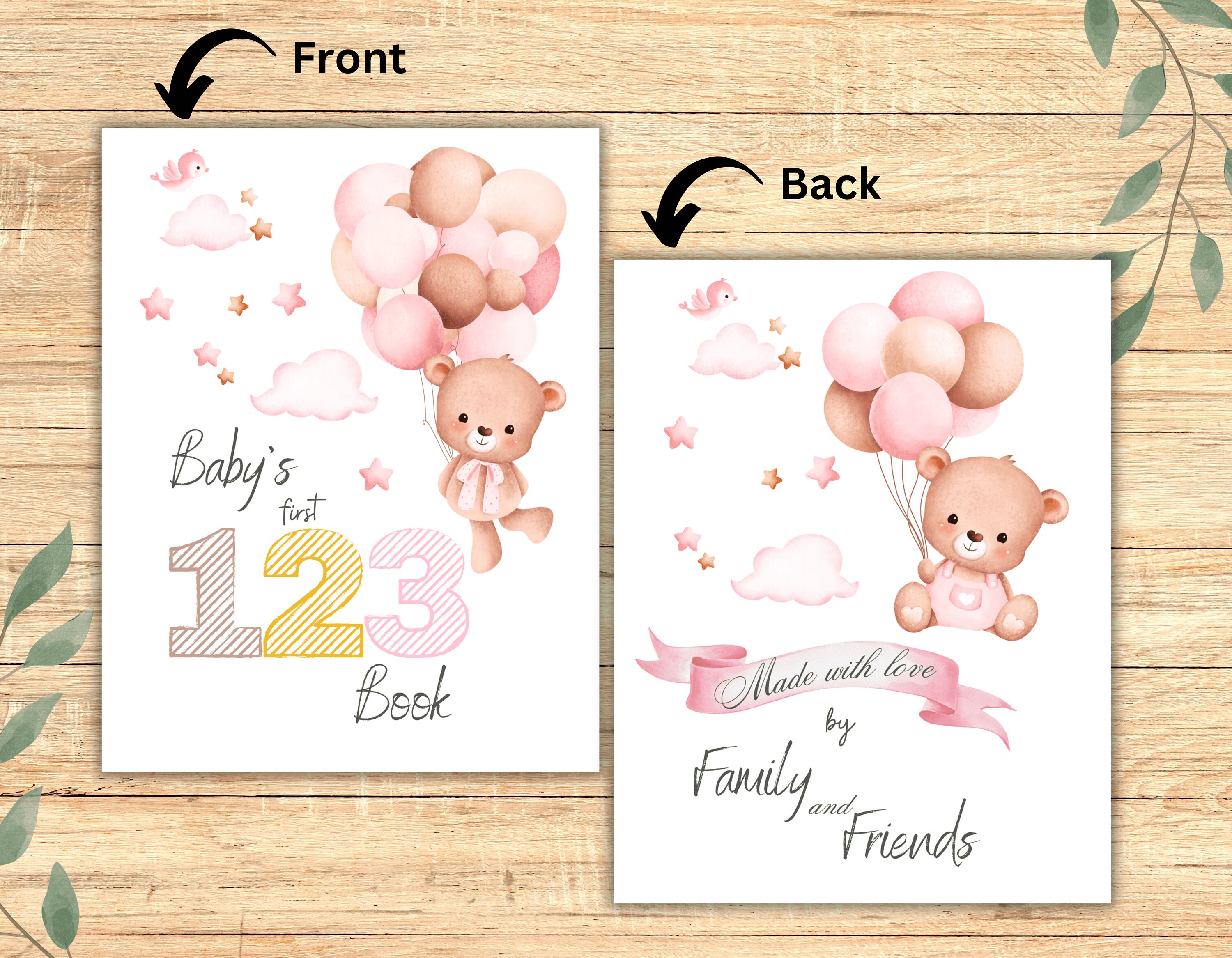 Baby's First 123 Book, Printable Numbers Coloring Book, DIY 123 Book ...