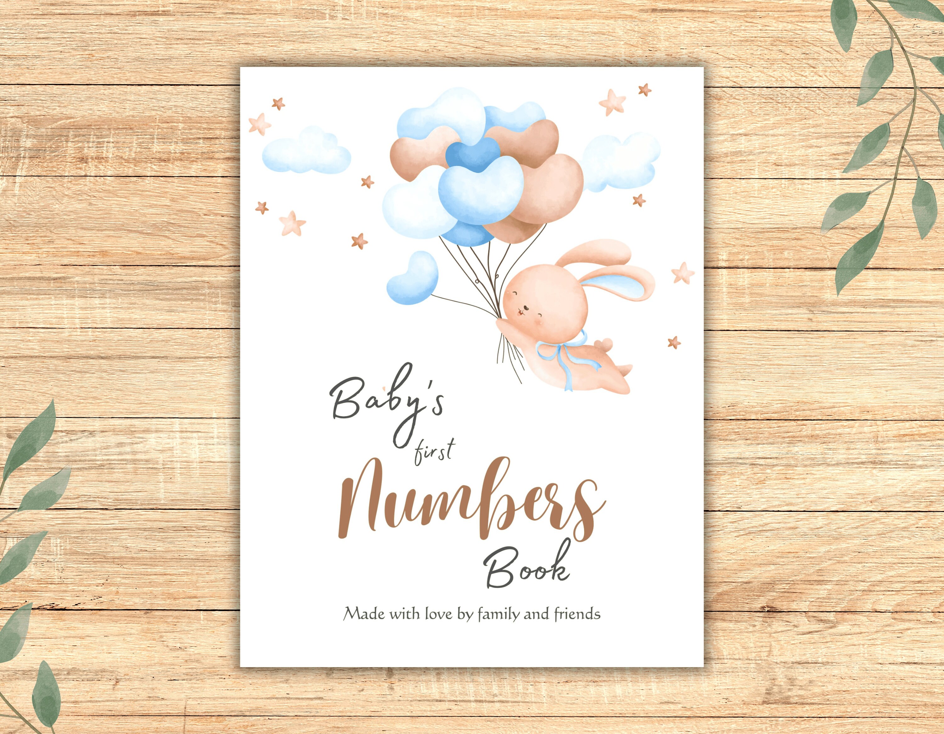 Printable Baby's First Numbers Book, Printable 123 Book, DIY Numbers ...