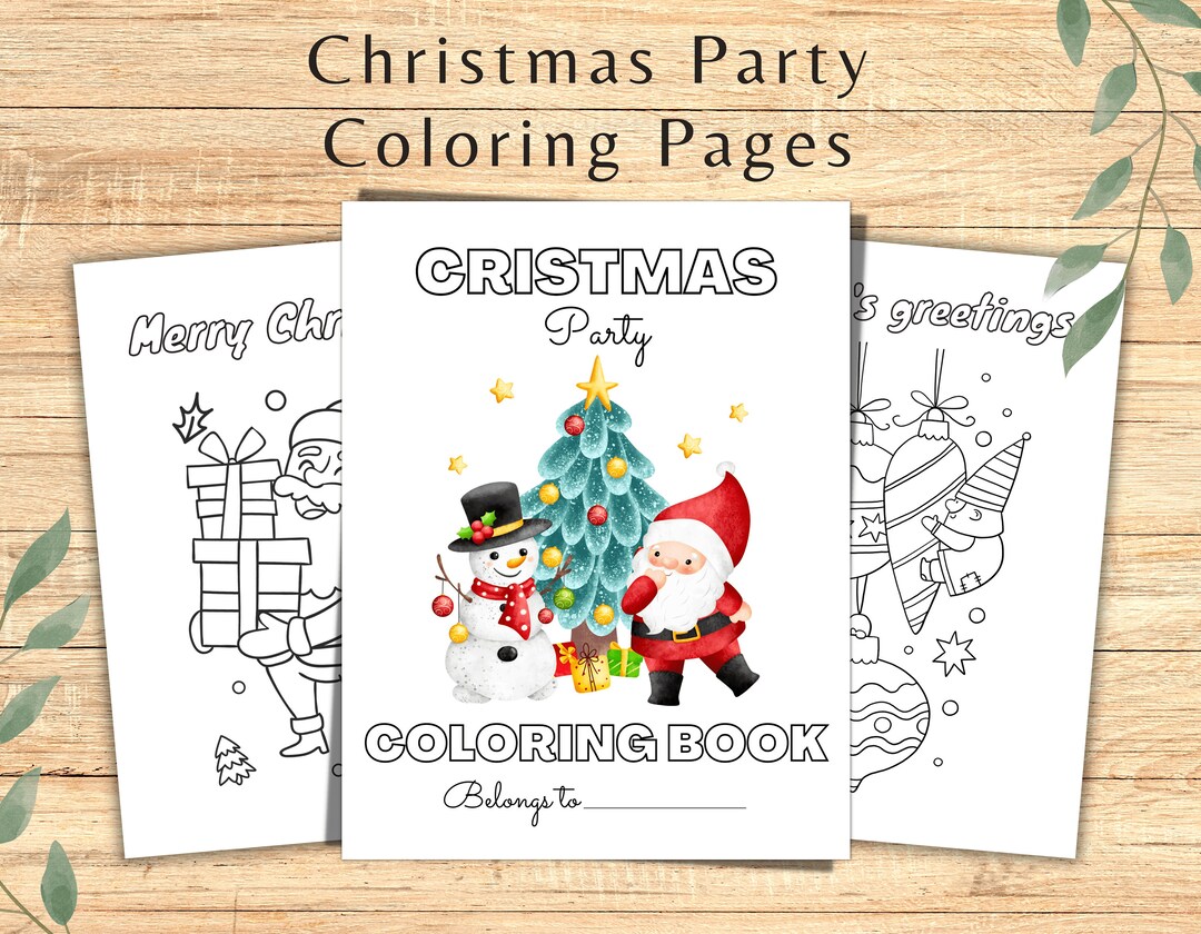 Christmas Coloring Pages, Printable Christmas Coloring Book for Kids ...
