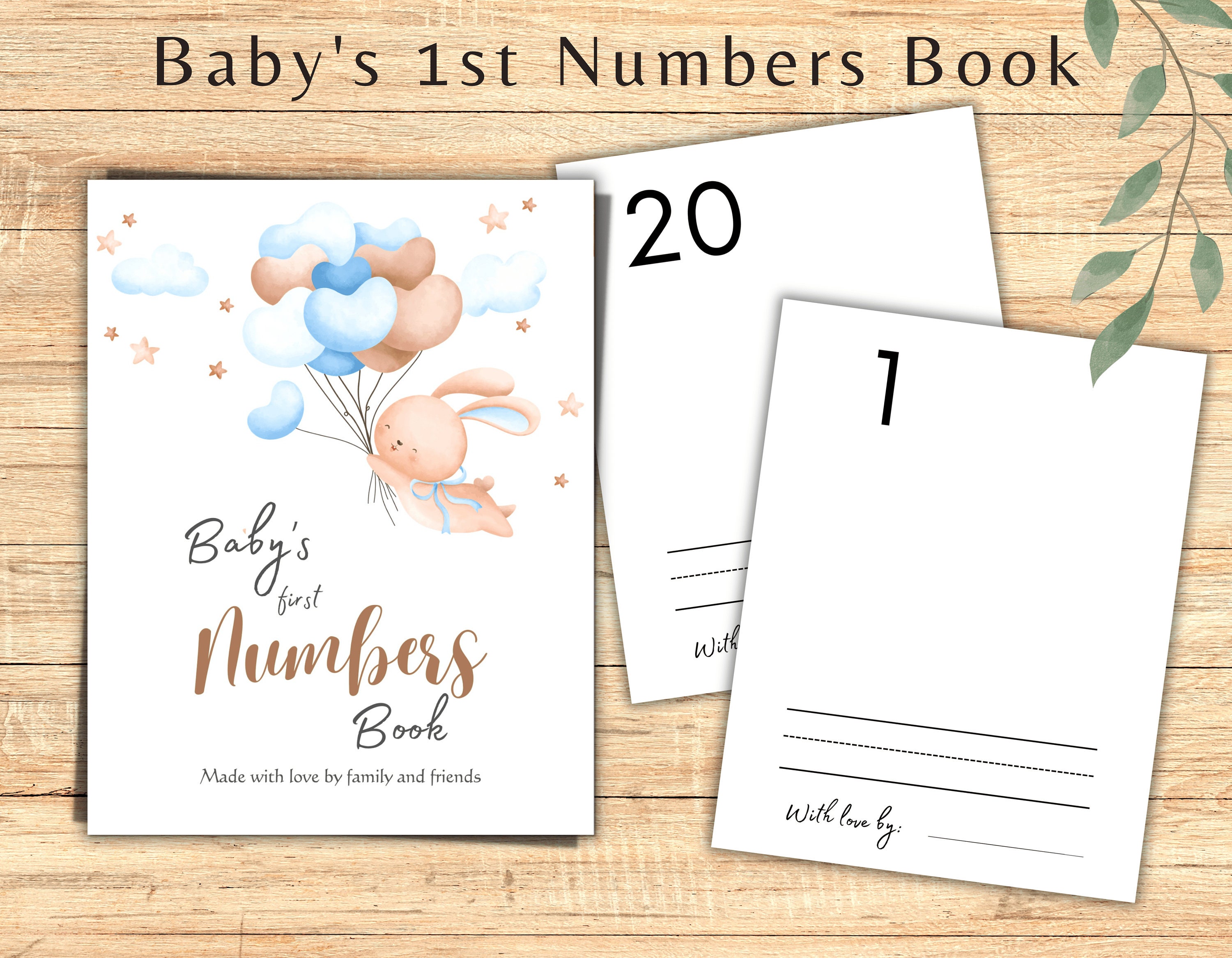 Printable Baby's First Numbers Book, Printable 123 Book, DIY Numbers ...