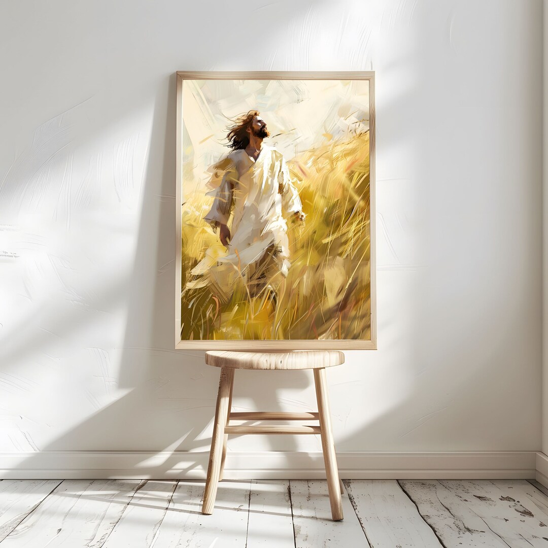 Jesus Painting Christian Decor Bible Art Picture of Jesus Christ Lds ...