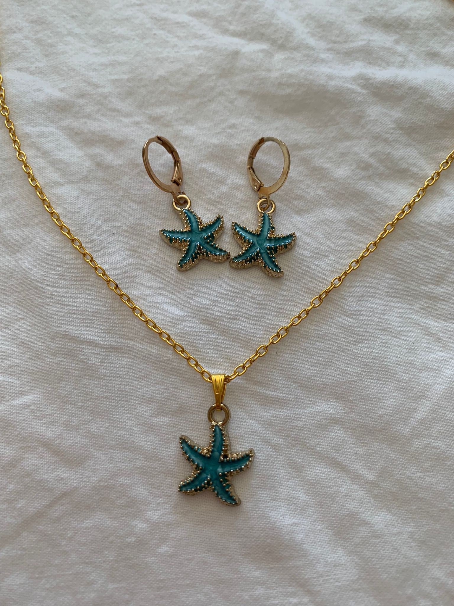 Blue Starfish Jewelry - Etsy UK