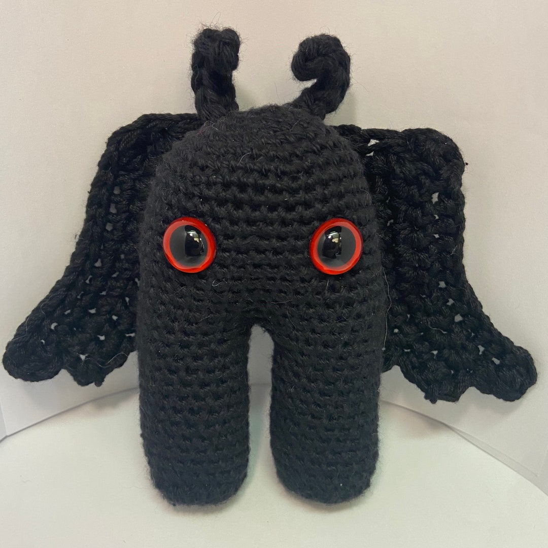 Mothman Mini Cryptid Creature Plush Doll Designed and Crocheted by Luci ...