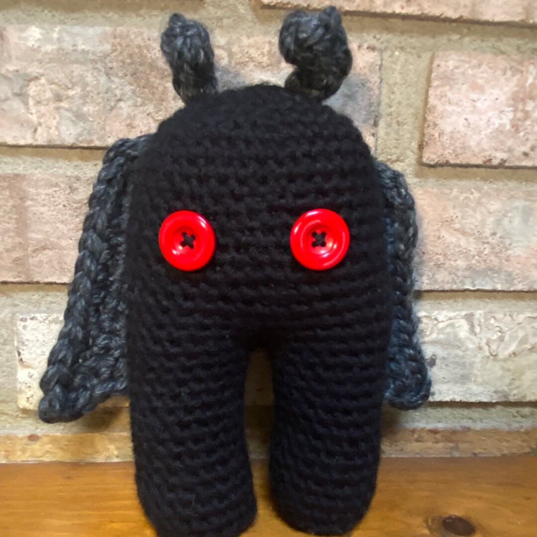 Mothman Cryptid Creature Plush Doll Designed and Crocheted by Luci ...