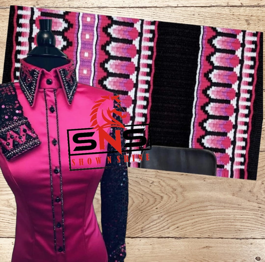Western Show Blanket With Matching Shirt Showmanship Horsemanship Rodeo ...