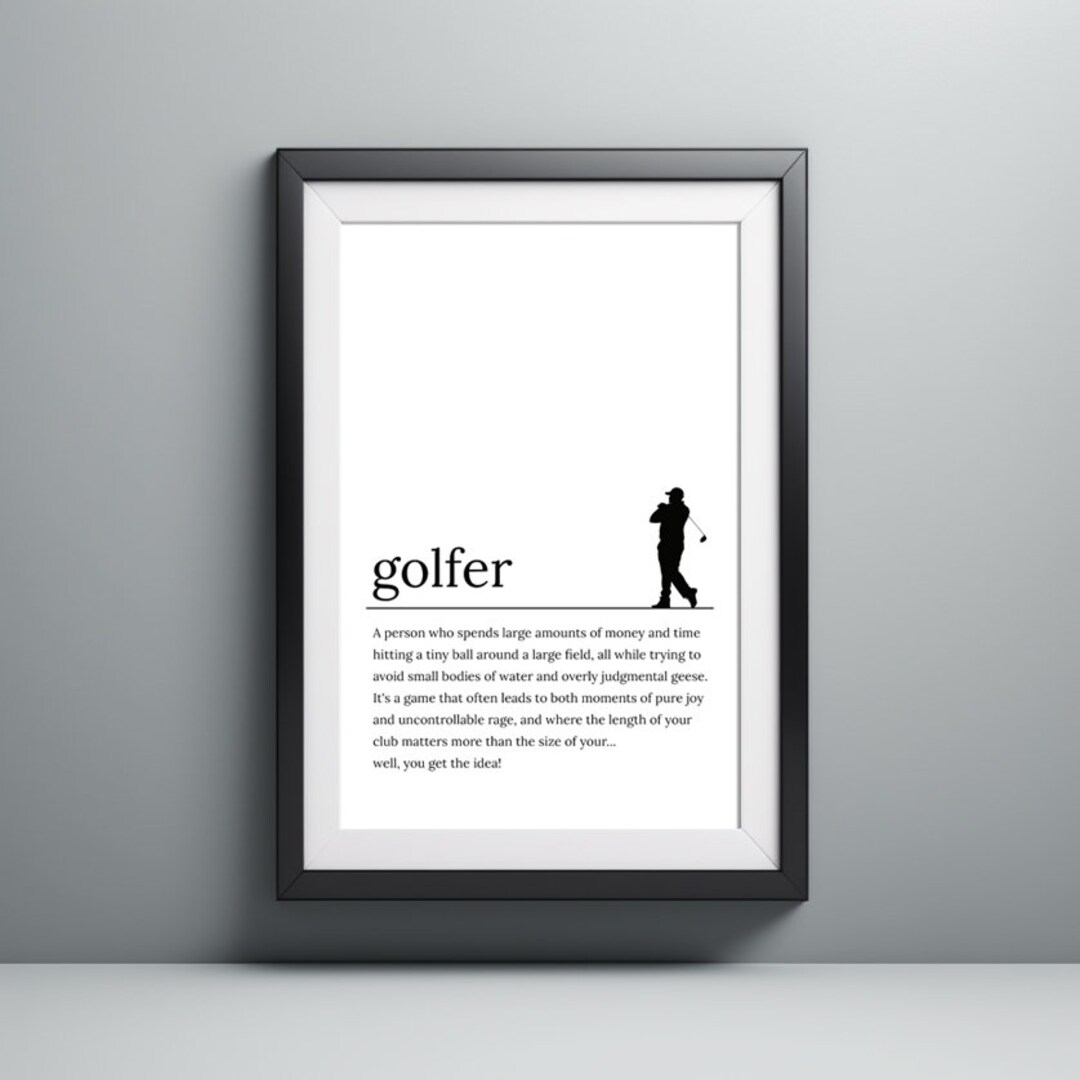 Golf Print Wall Art - Funny Golf Poster - Etsy
