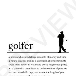 Golf Print Wall Art Funny Golf Poster - Etsy