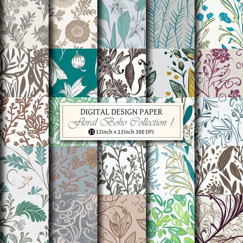 25 diseños en papel digital de patrones de mosaico sin costuras ...