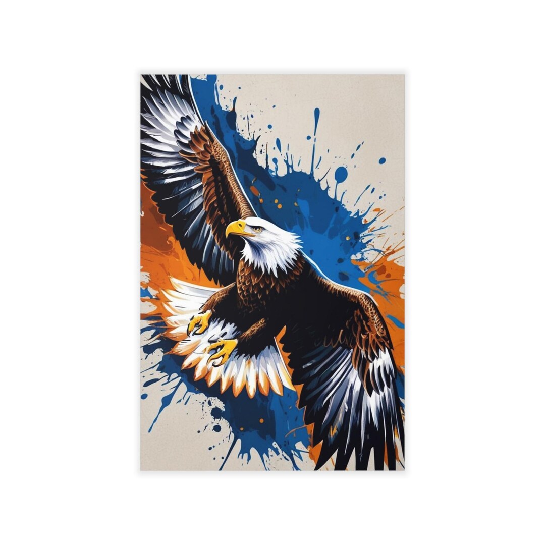 Eagle Wall Decals - Striking Artwork for Home Decor, Bird Lovers ...