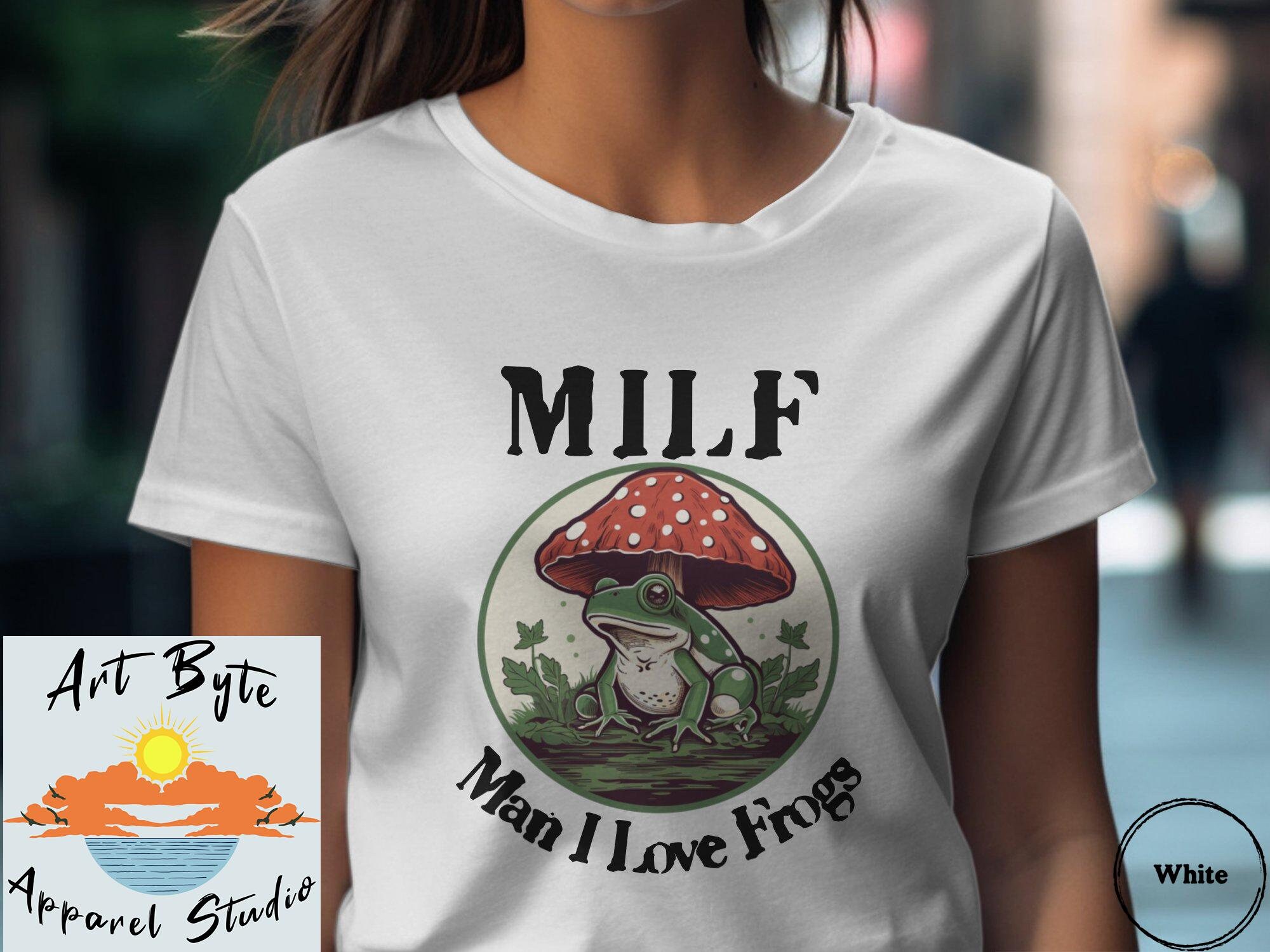 MILF Man I Love Frogs Tshirt, Frog Tshirt, Funny Milf Froggy Shirt, MILF Tee, Frog Lover Shirt ...