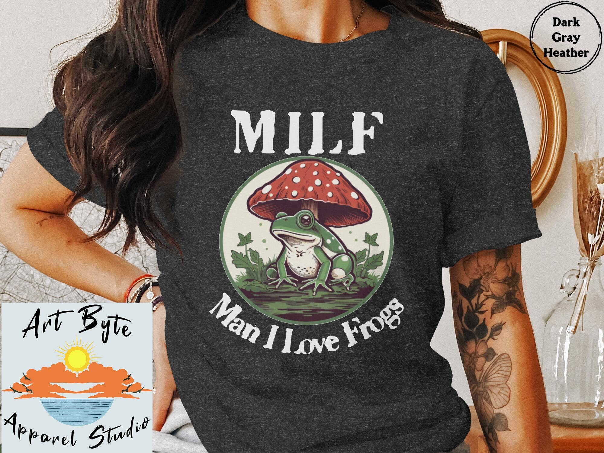 MILF Man I Love Frogs Tshirt, Frog Tshirt, Funny Milf Froggy Shirt, MILF Tee, Frog Lover Shirt ...