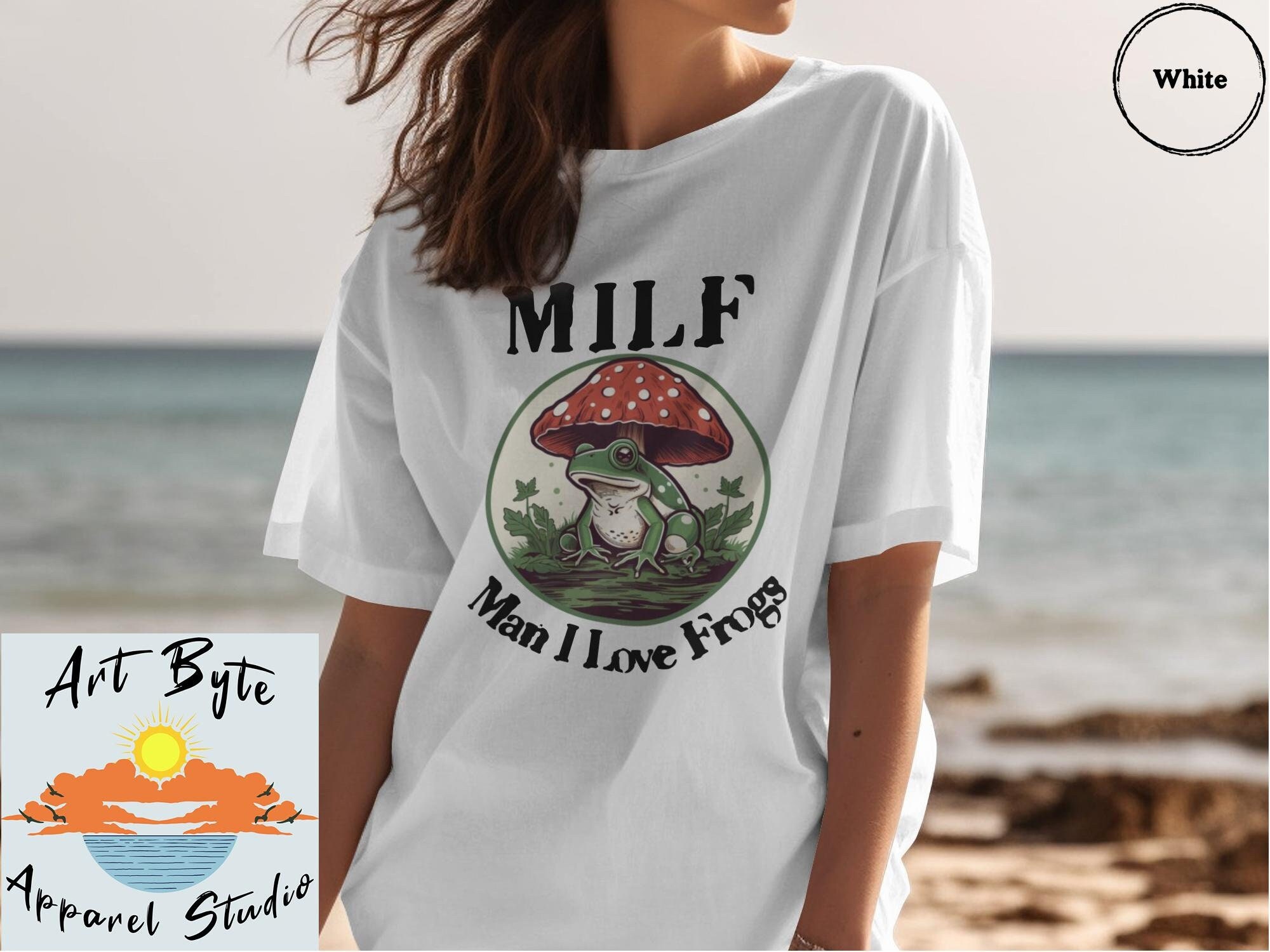 MILF Man I Love Frogs Tshirt, Frog Tshirt, Funny Milf Froggy Shirt, MILF Tee, Frog Lover Shirt ...