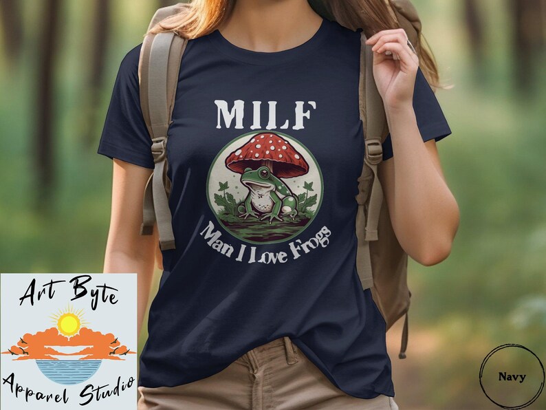 MILF Man I Love Frogs Tshirt, Frog Tshirt, Funny Milf Froggy Shirt, MILF Tee, Frog Lover Shirt ...