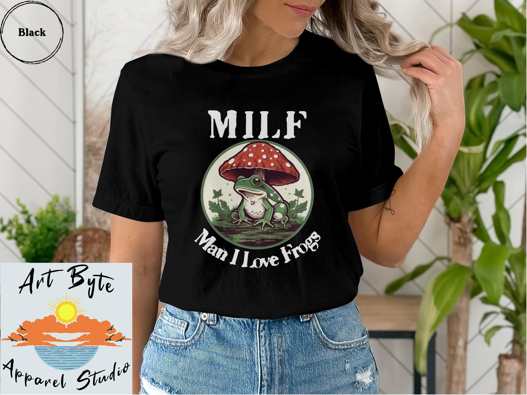 MILF Man I Love Frogs Tshirt, Frog Tshirt, Funny Milf Froggy Shirt, MILF Tee, Frog Lover Shirt ...