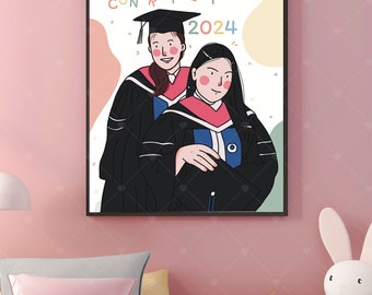 Custom Couple Portrait Drawing From Photo - Etsy