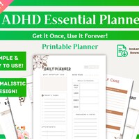 Adhd Planner - Etsy