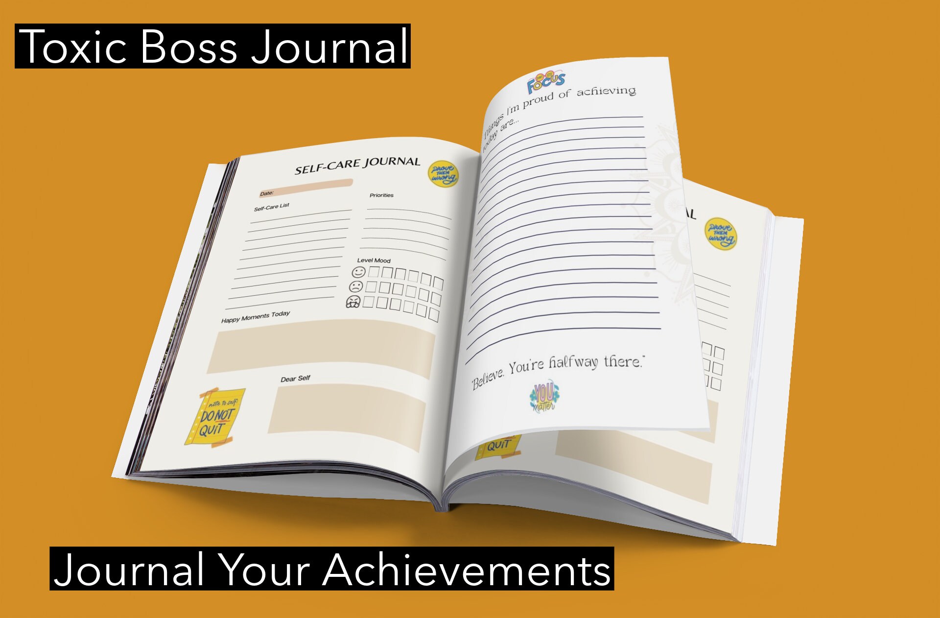 Printable Toxic Boss Journal | Toxic Workplace Printable | Mental ...