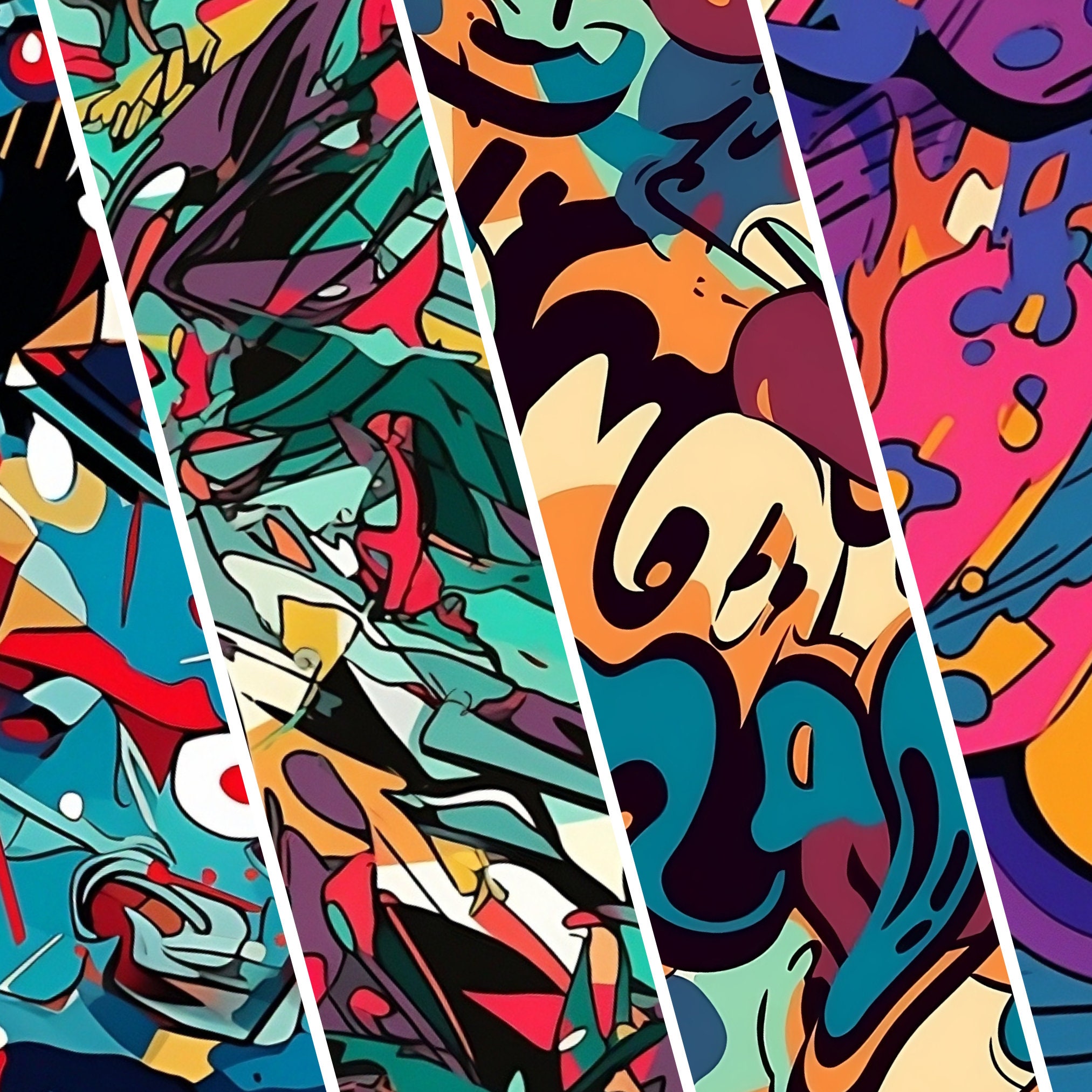 12 Graffiti Funk Seamless Patterns Graffiti Seamless - Etsy