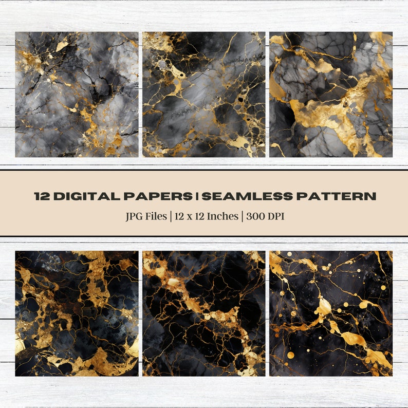 12 Black Purple Marble Digital Paper, Marble Wallpaper, Marble Digital ...