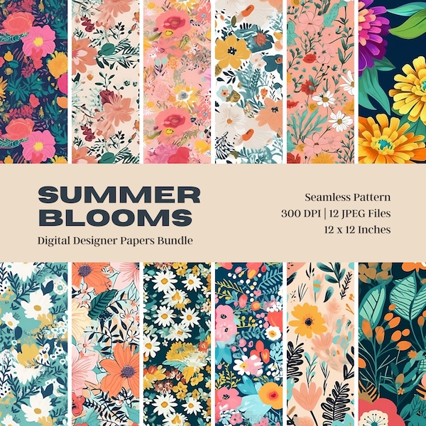 Printable Digital Paper - Etsy