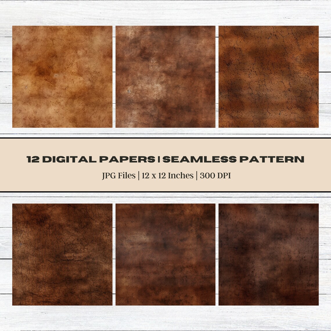 12 Distressed Leather Digital Paper, Leather Pattern, Western Leather ...