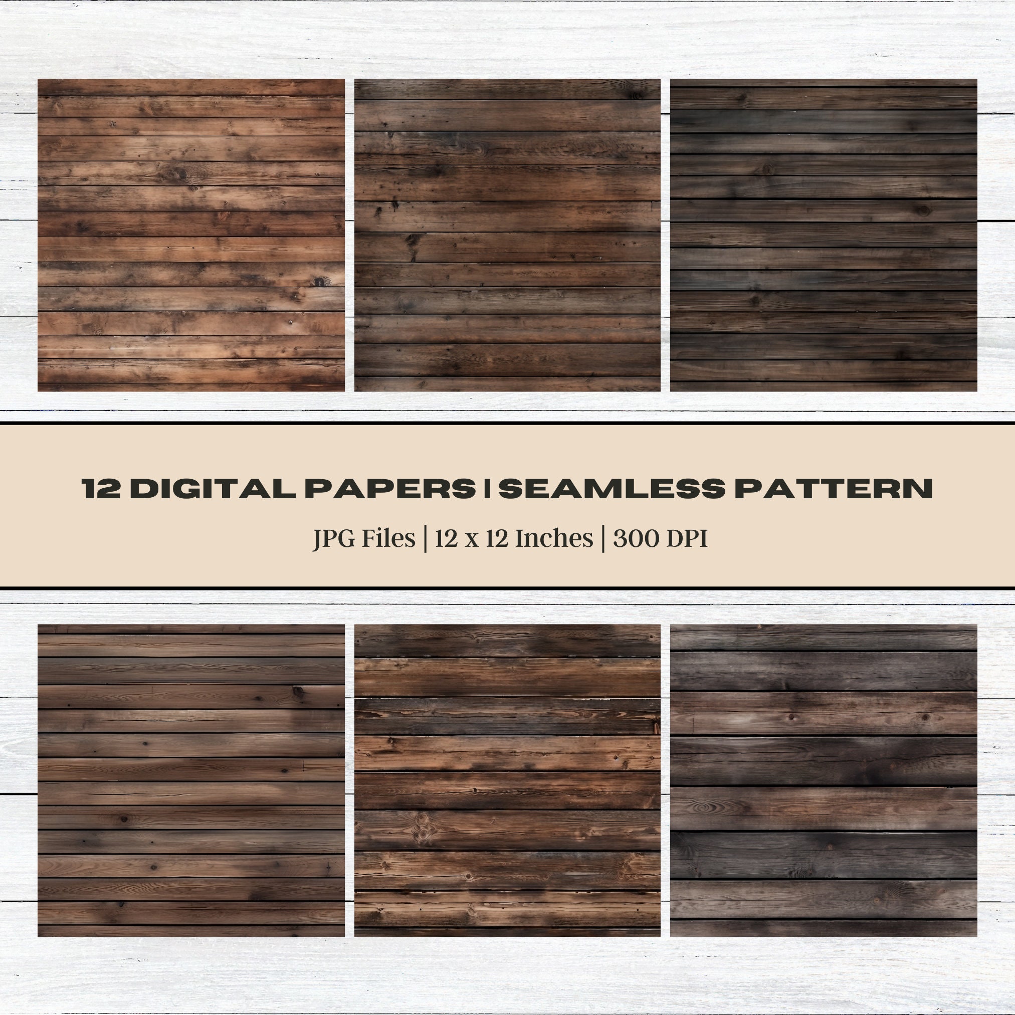 Dark Wood Digital Paper, Rustic Texture (digital Download) - Etsy