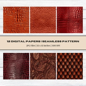 12 Crocodile Alligator Leather Pattern, Leather Pattern, Exotic Leather ...
