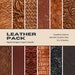 12 Western Tooled Leather Digital Paper, Leather Pattern, Western ...