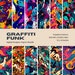 12 Graffiti Funk Seamless Patterns, Graffiti Seamless Background, Pop ...