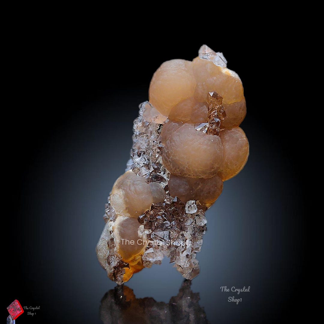 Rare Unique & Amezing Botryoidal Flourite With Quartz With Black Rutile ...