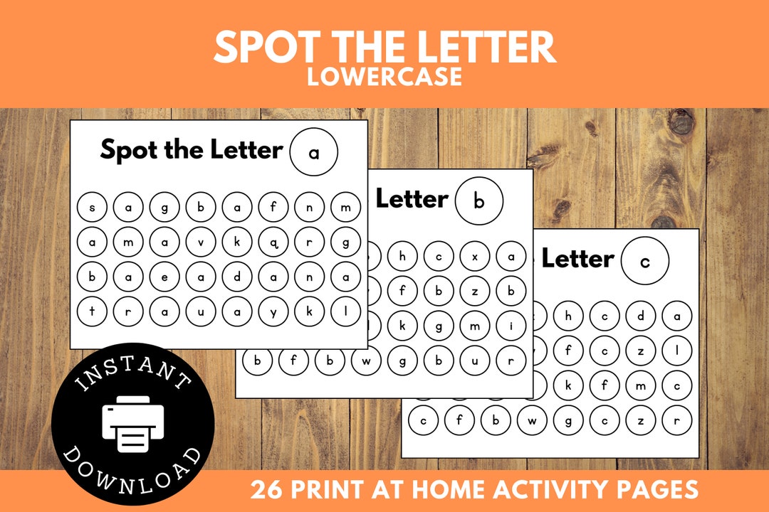 Alphabet Activity Letter Recognition Printable Alphabet - Etsy