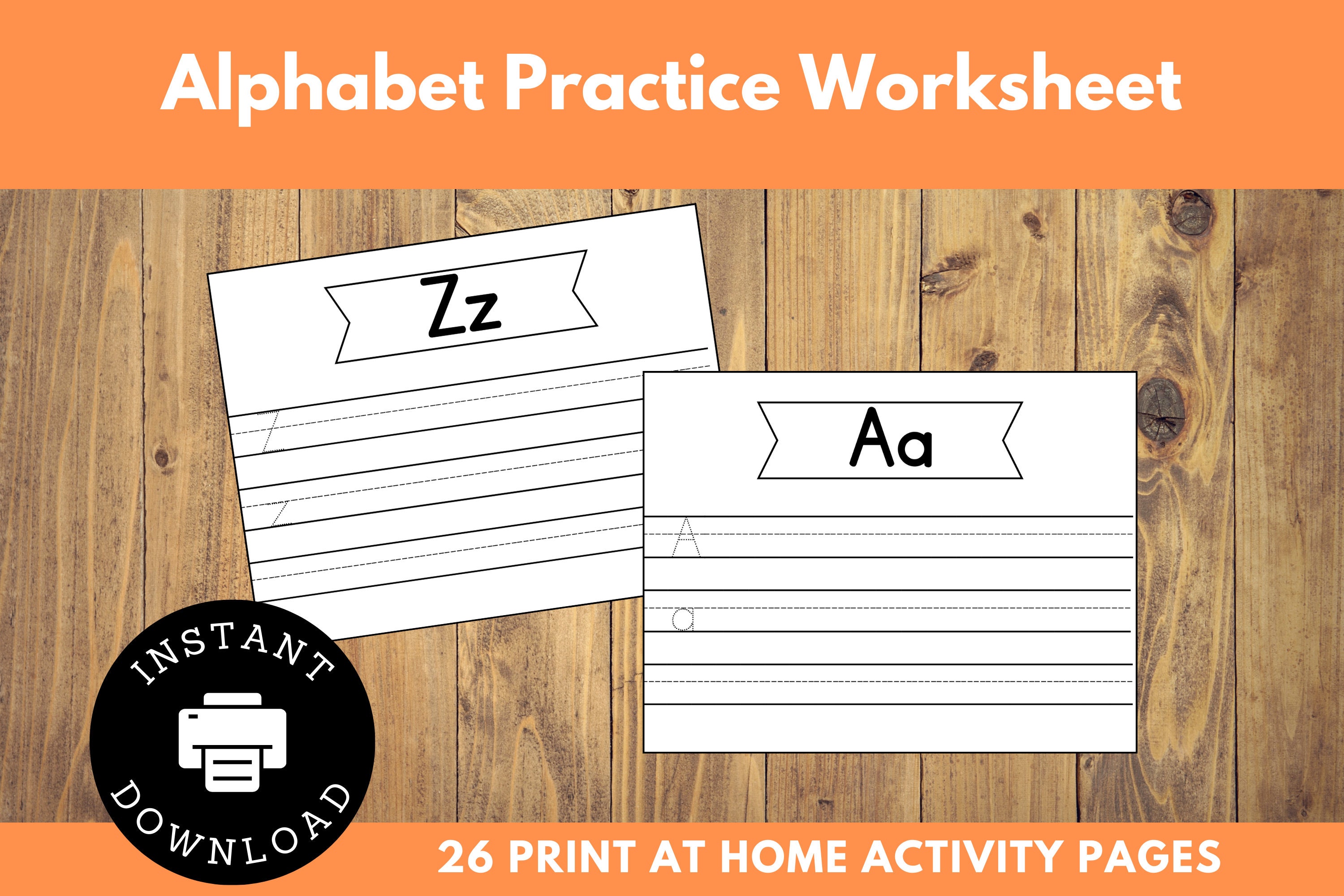 Alphabet Worksheet | Handwriting Practice | Letter Recognition ...