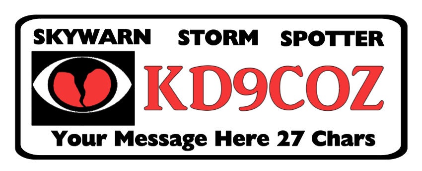 Personalized Skywarn Storm Spotter Decal - Etsy